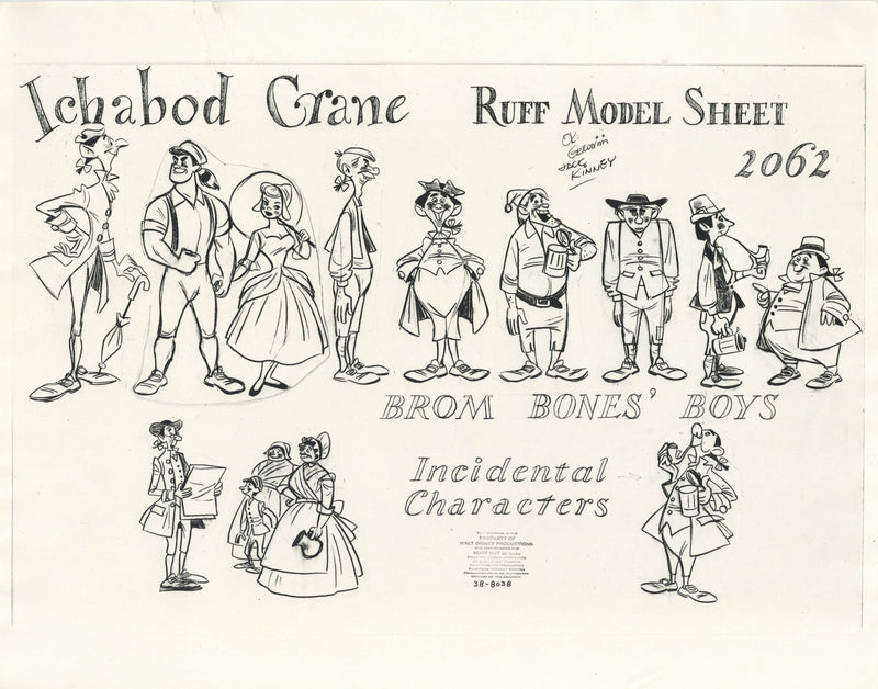 The Legend of Sleepy Hollow Stat Model Sheet: Rough Character Lineup ...