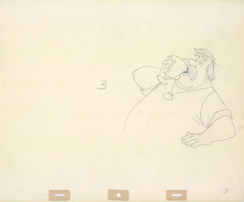 The Sword in the Stone Original Production Drawing: Sir Ector – Choice ...