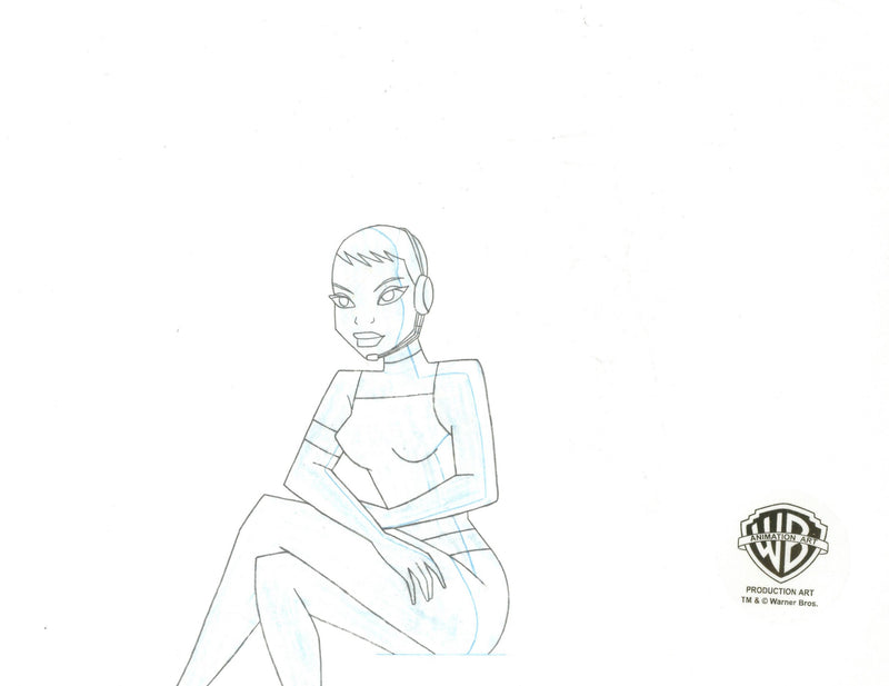 Batman Beyond Original Production Cel with Matching Drawing: Maxine ...