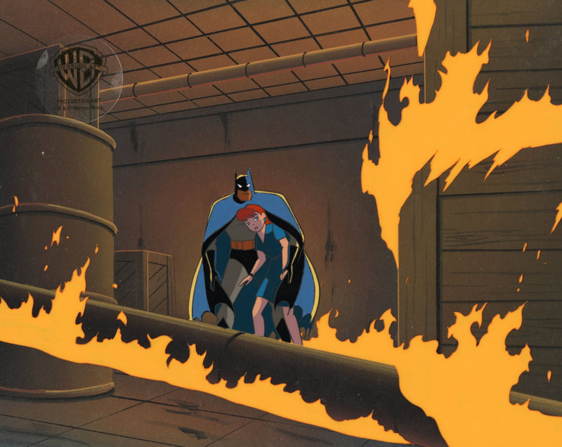Batman and Mr. Freeze SubZero Original Production Cel On Original Back ...