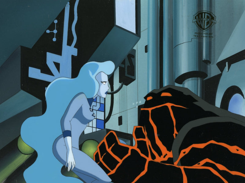 Batman Beyond Original Production Cel on Original Background with Matc ...