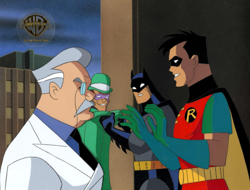 Batman The Animated Series Original Production Cel: Batman, Robin, Rid ...