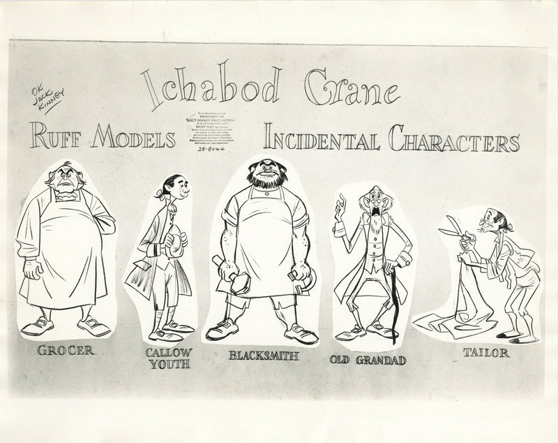 The Legend of Sleepy Hollow Stat Model Sheet: Male Villagers – Choice ...