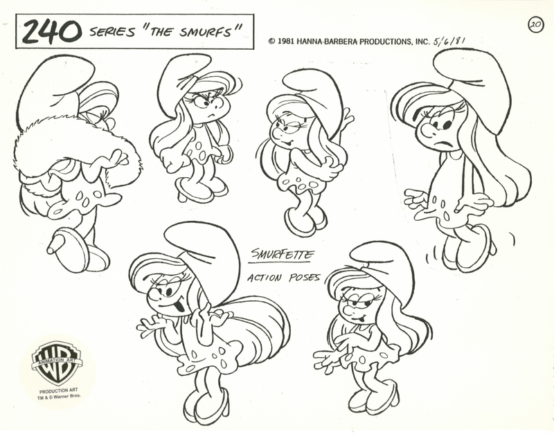 The Smurfs Original Stat Model Sheet – Choice Fine Art
