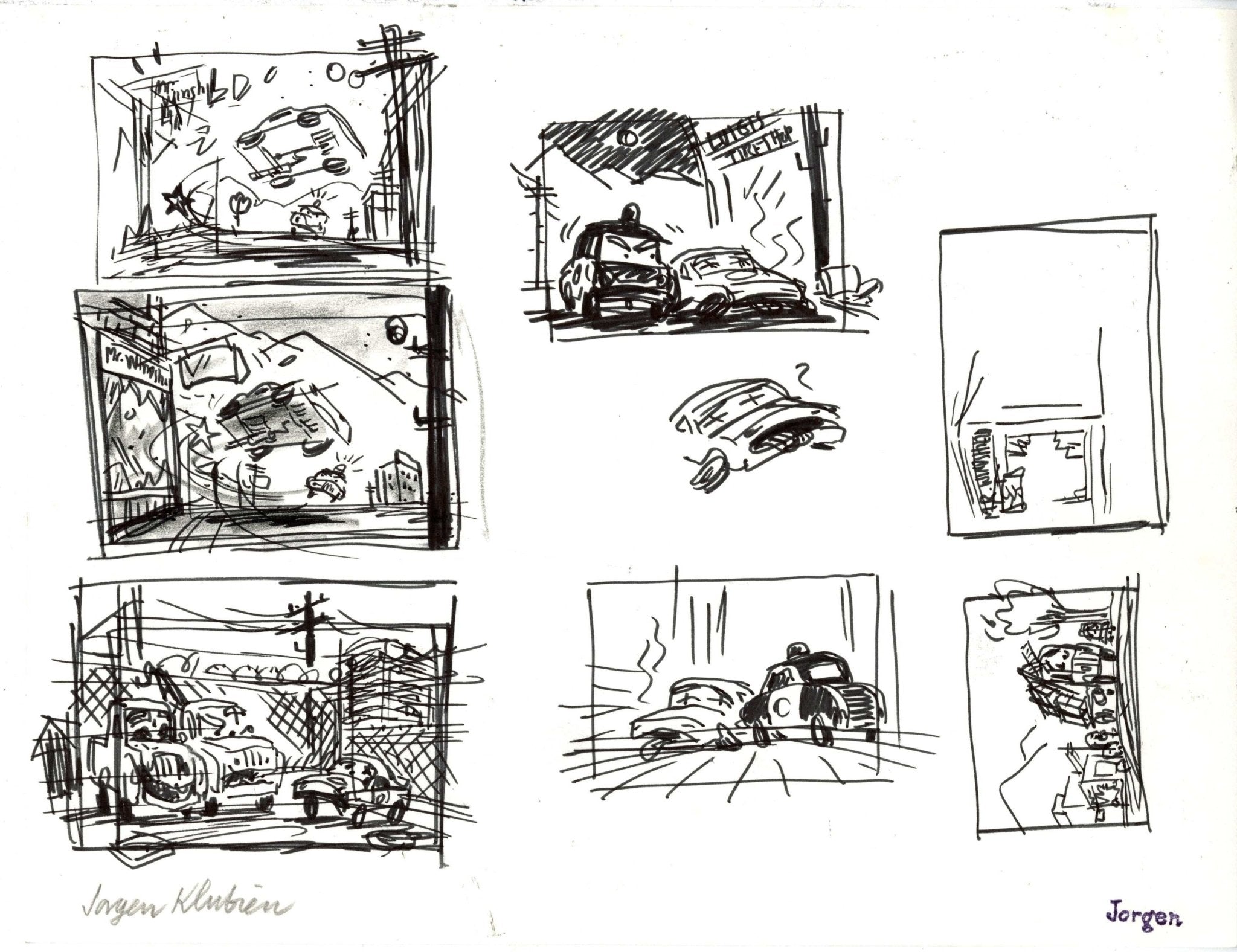 Original Pixar Sketches Art Of Up