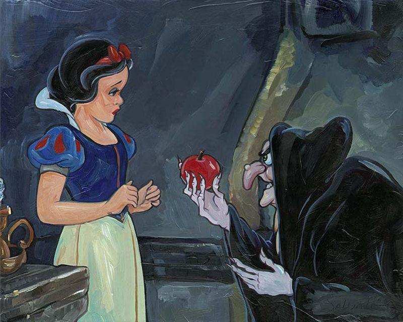 Original Disney Snow White Apple Snow White, The Witch, And The Apple