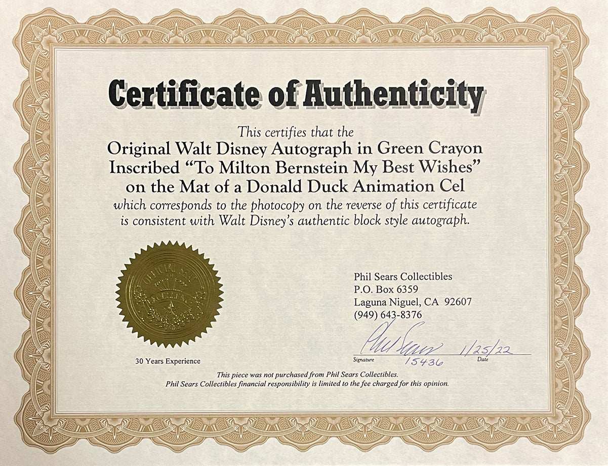 Daisy Duck Autograph