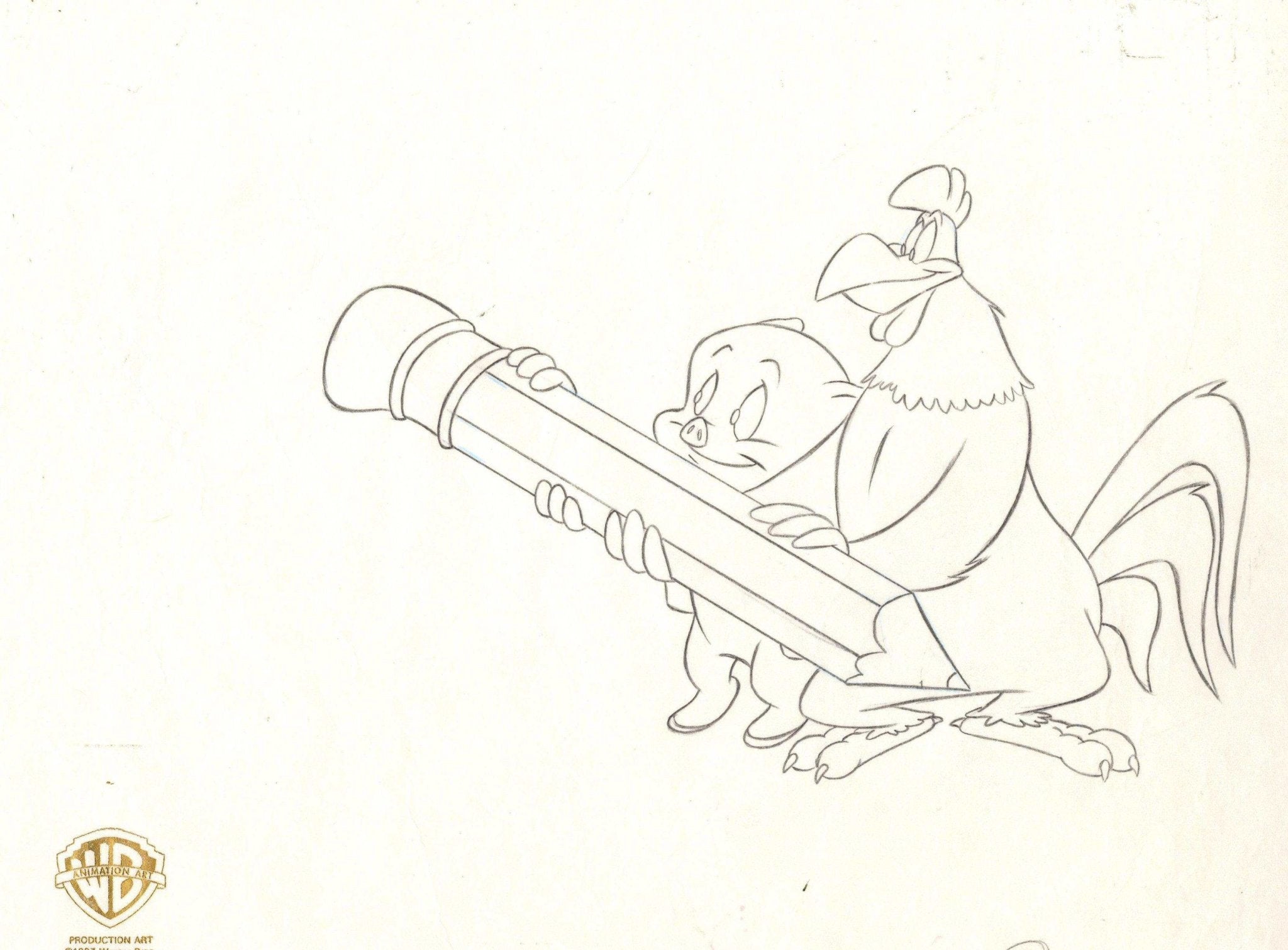 Foghorn Rooster Outline Drawing Classic Foghorn Leghorn Cartoon: A