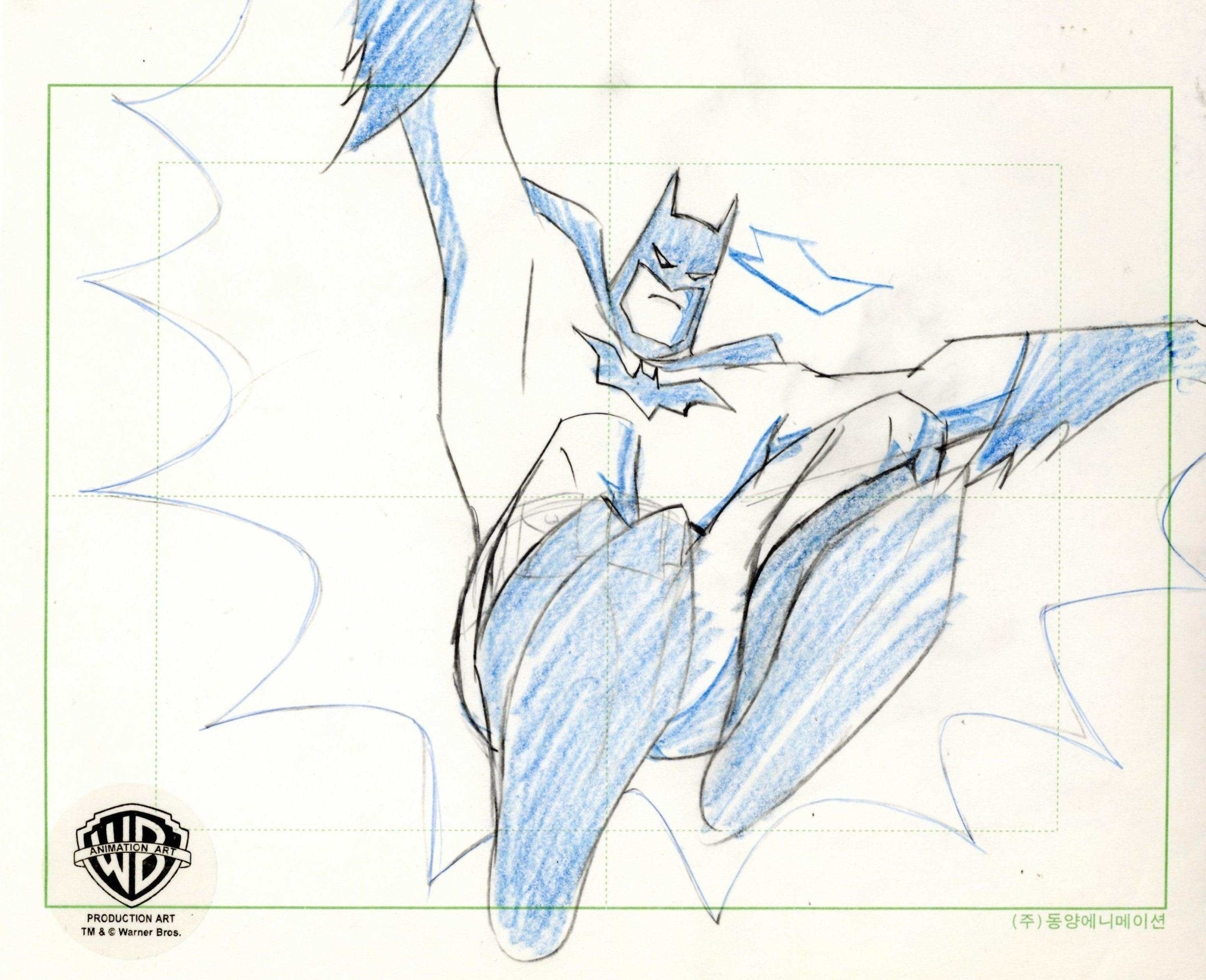 Batman Drawing The New Batman Adventures Original Production Drawing: